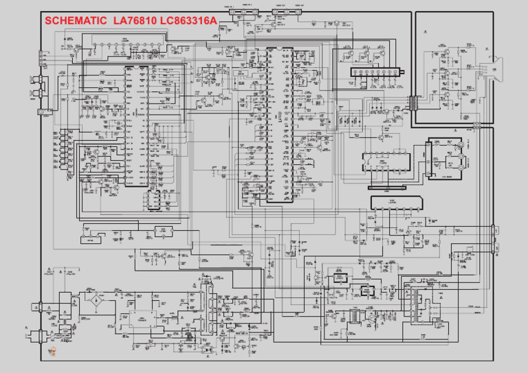 Schematic Diagram LA76810 LC863316A | PDF