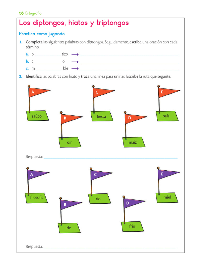 OTROS_EJERCICIOS_DE_HIATOS_Y_DIPTONGOS (2) | PDF | Vocal | Sílaba