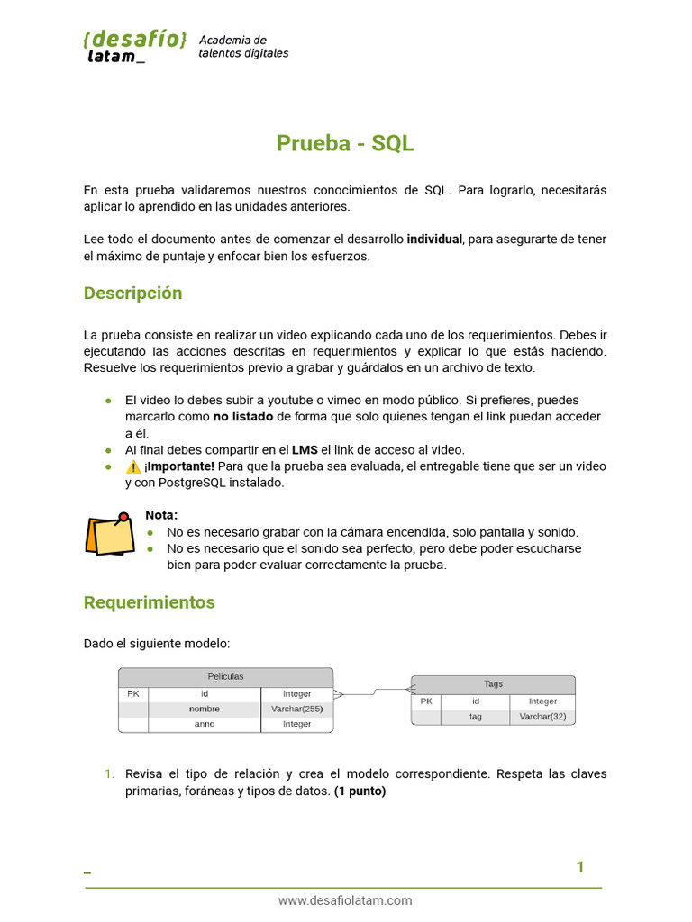 Prueba - SQL | PDF | SQL | Software Prueba - SQL | PDF | SQL | Software