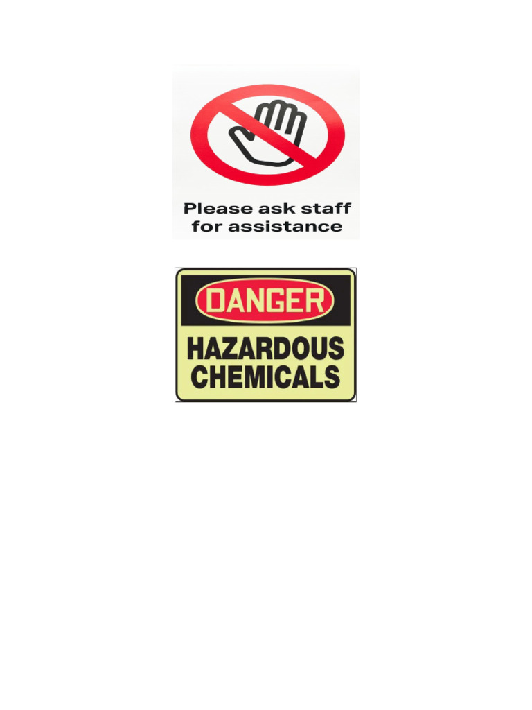 Chemical Signage | PDF