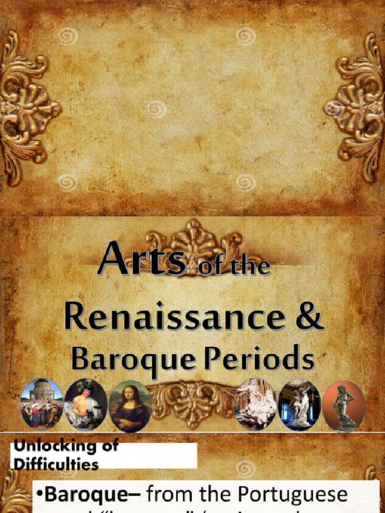 Arts of The Renaissance and Baroque Period Mapeh 9 | PDF