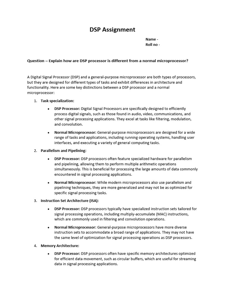 DSP Assignment-30thnov | PDF