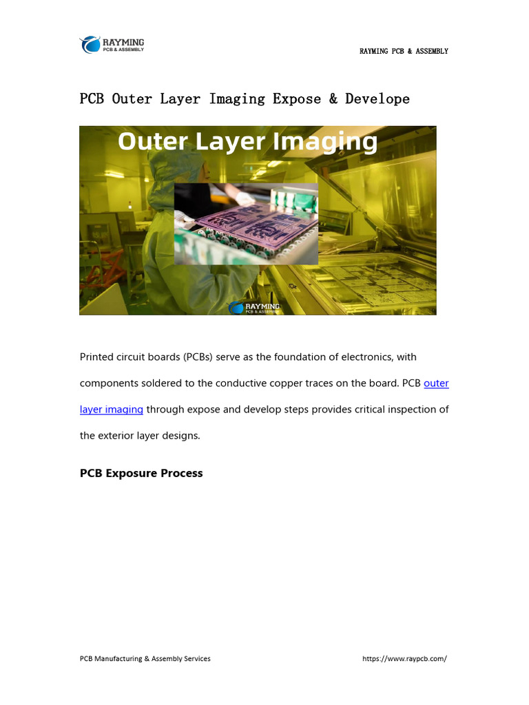 PCB Outer Layer Imaging Expose & Develope | PDF | Printed Circuit Board ...