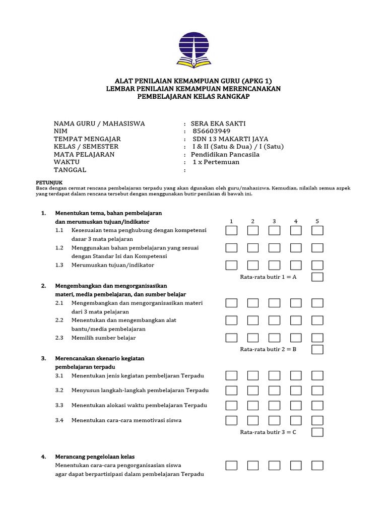 APKG 1 Dan 2 PKR | PDF