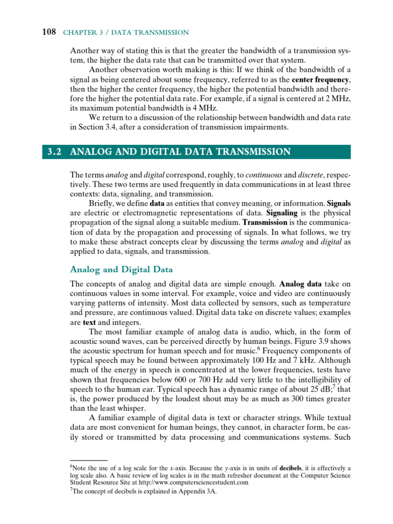 Analog and Digital Transmission,Asynchronous and Synchronous ...