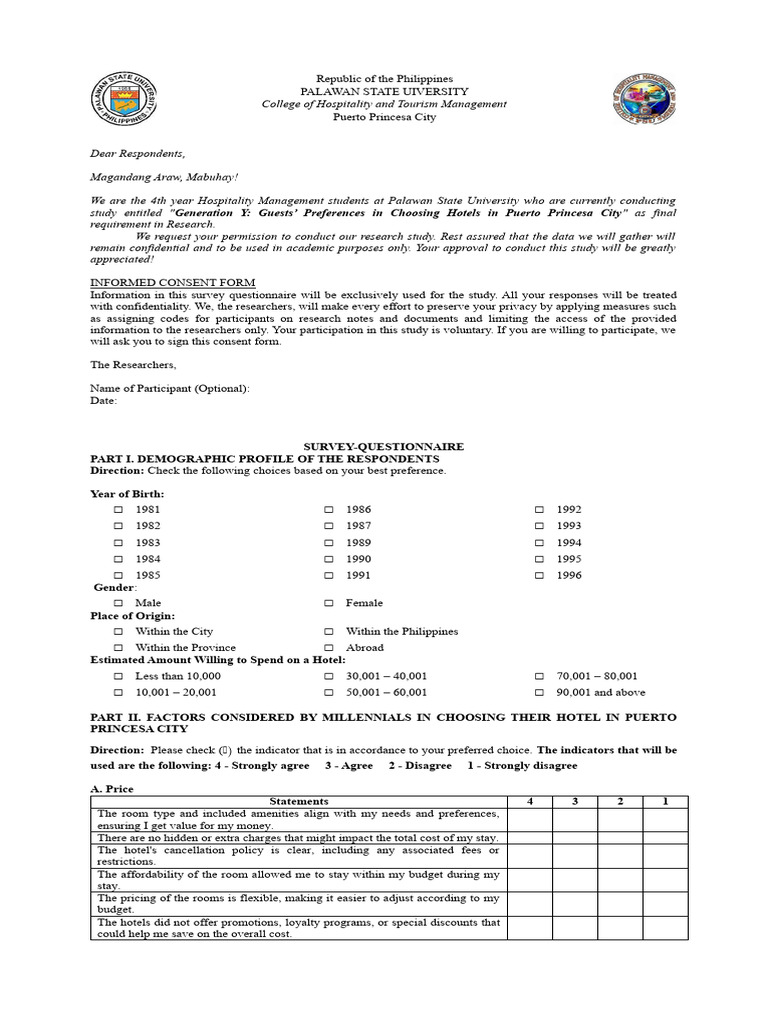 Final Questionnaire | PDF | Career & Growth