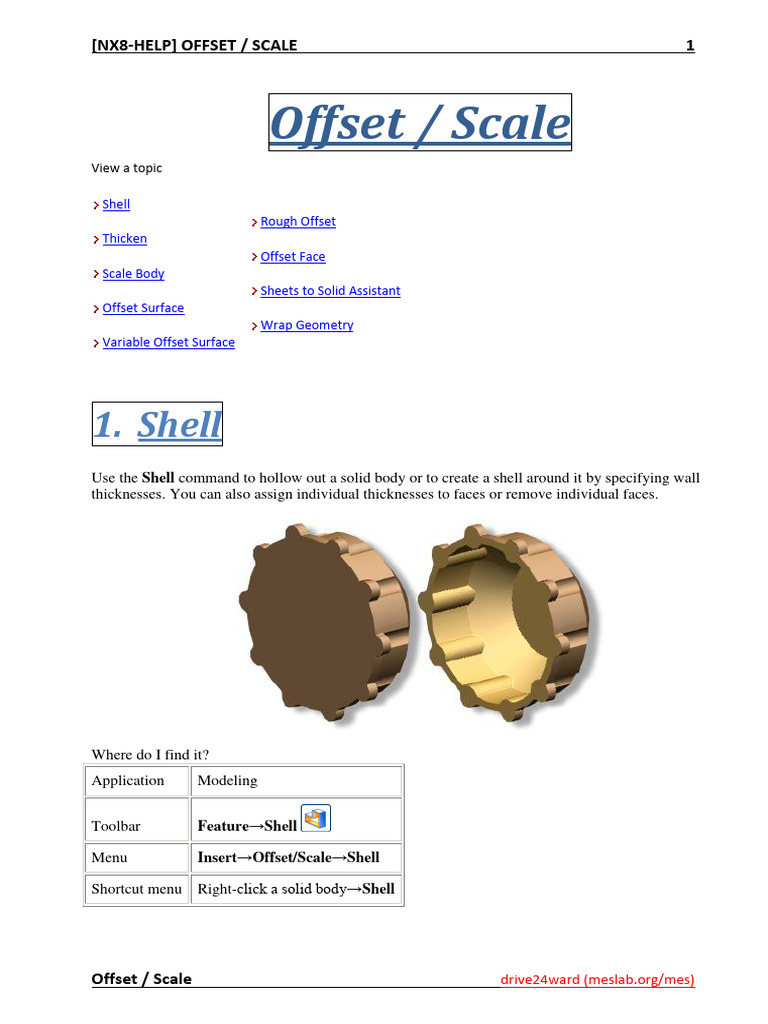 Tự Học NX 5 - Offset, Scale | PDF | Cartesian Coordinate System | Distance