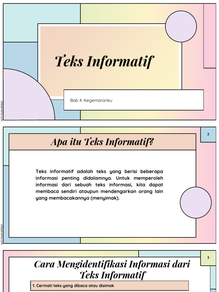 Bahasa Indonesia Teks Informatif | PDF