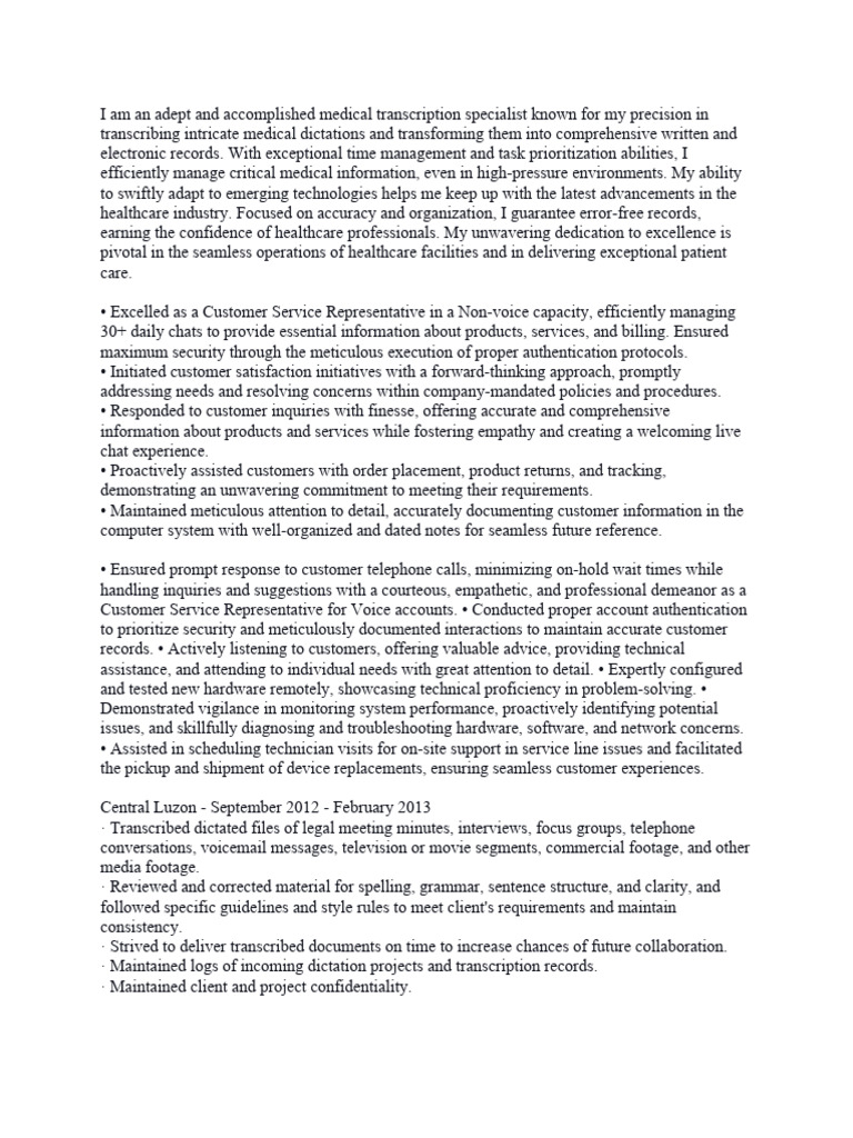 Zesty Resume Builder | PDF | Medical Record | Health Care