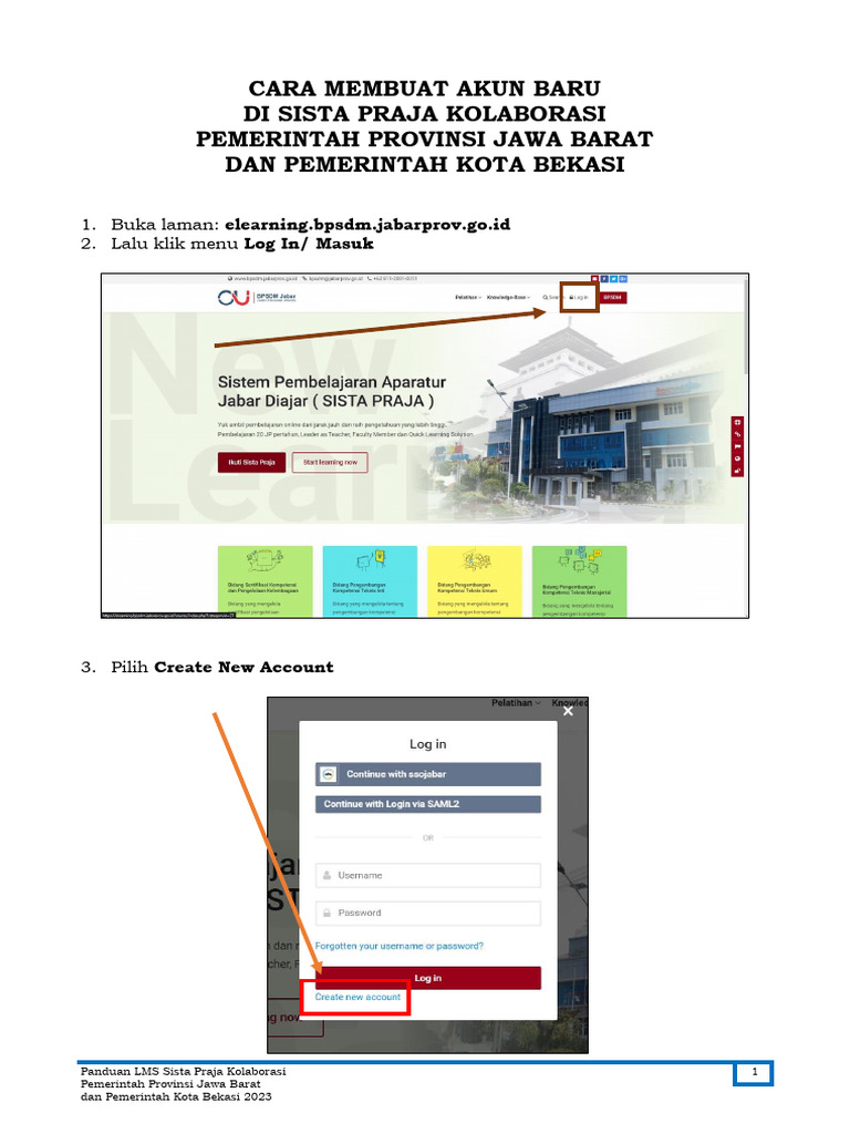 Panduan LMS Sista Praja Kota Bekasi 2023 | PDF | Karier & Perkembangan