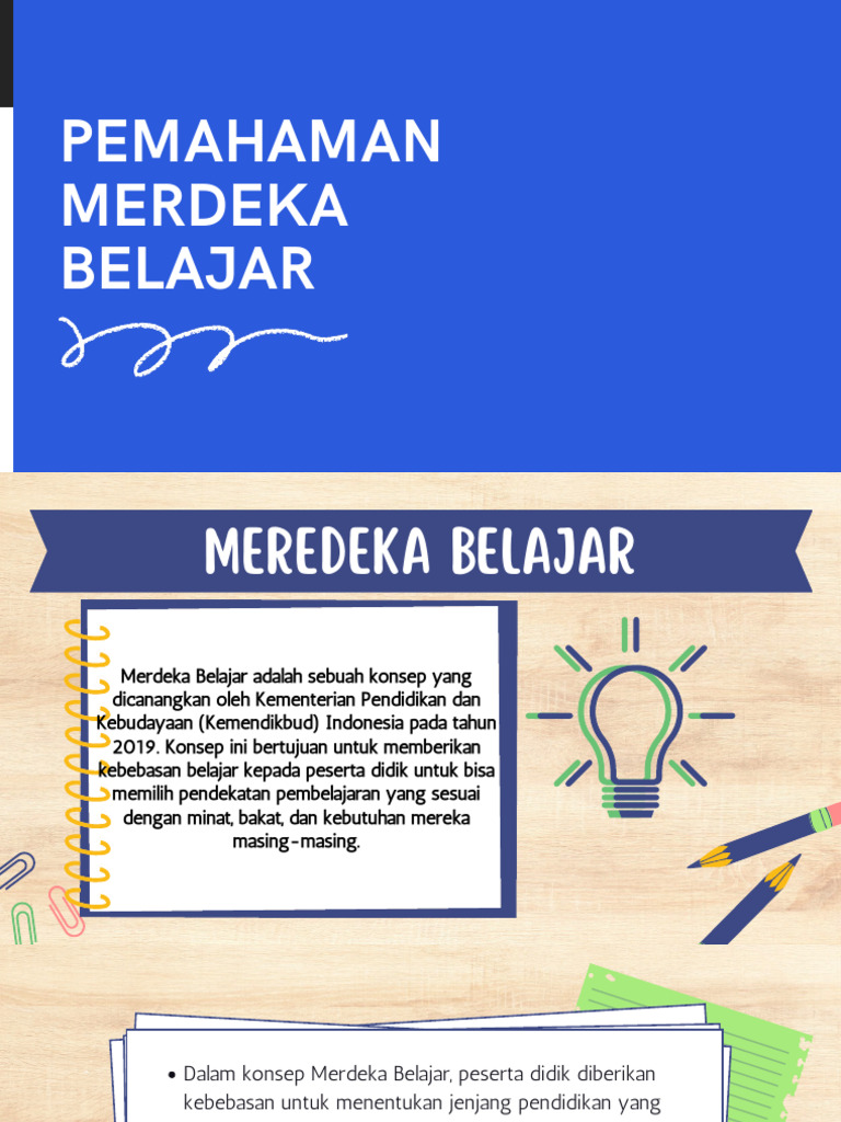 Pemahaman Merdeka Belajar - PMM | PDF