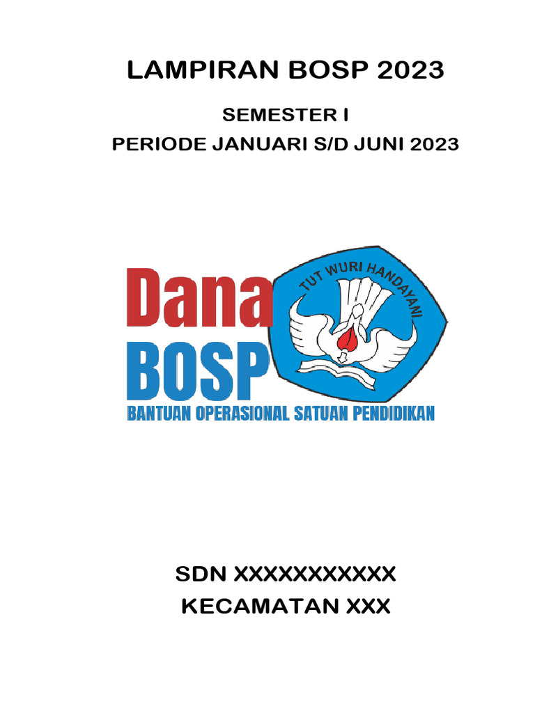 Cover Laporan Bos 2023 | PDF