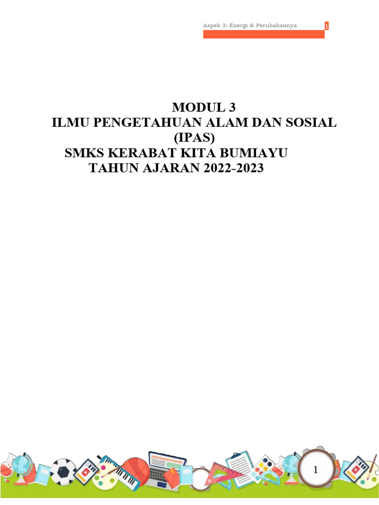 Modul Ajar Energi Dan Perubahannya | PDF Modul Ajar Energi Dan Perubahannya | PDF