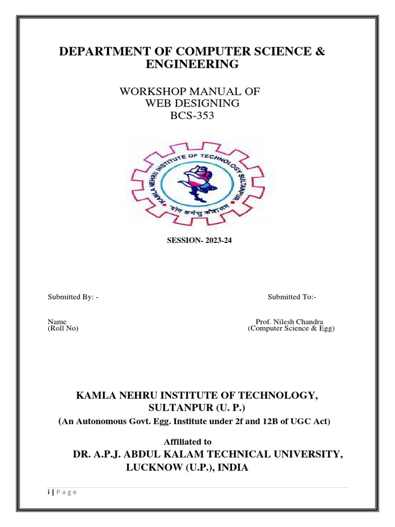 Web Designing Workshop | PDF | Art