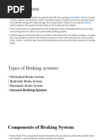 BRAKING SYSTEM Students and Trainer Notes | PDF | Brake | Mechanical ...