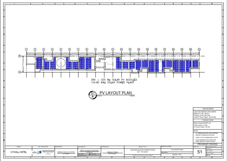 PV Layout Plan for Solar Power System | PDF | Energy Conversion ...