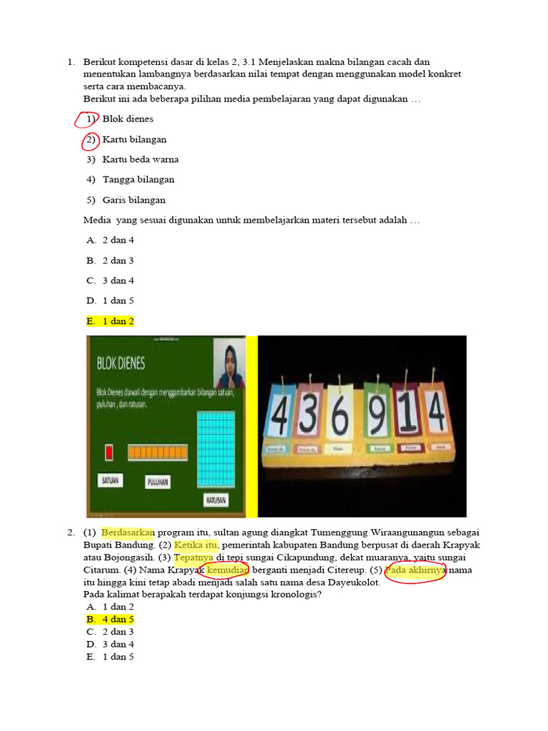 Soal TO BerGURU Season 4 Tahun 2023 | PDF