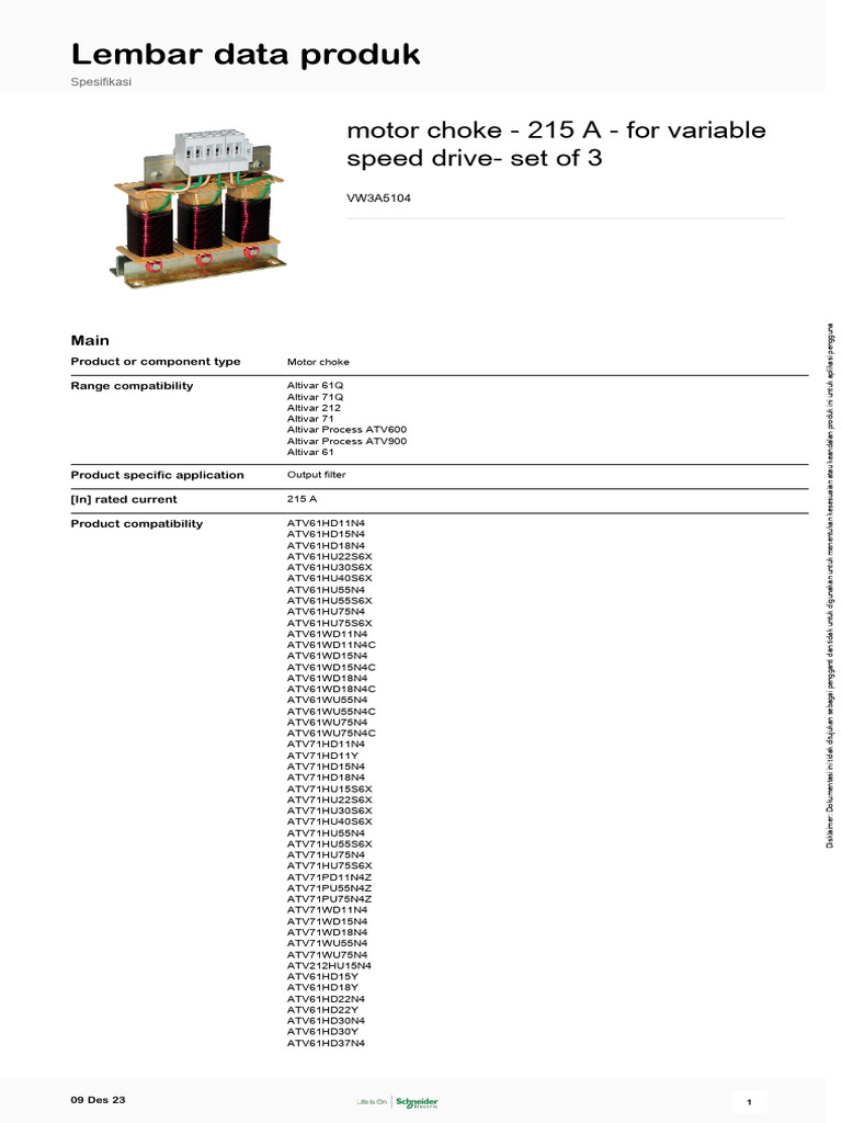 Altivar 71 - VW3A5104 | PDF