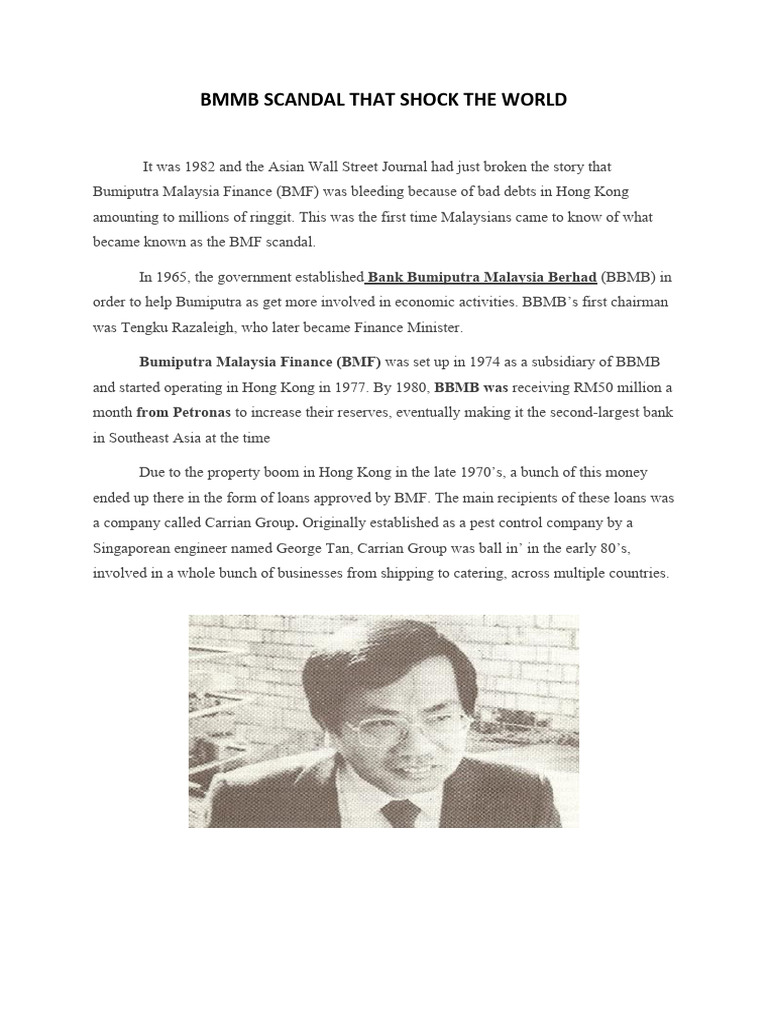 BMMB Scandal That Shock The World | PDF | Economies