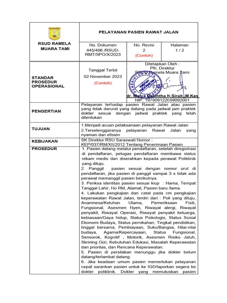 SPO Tinggal Edit | PDF