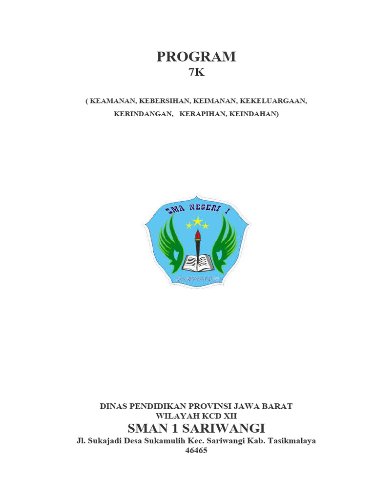 Program 7K SMAN 1 Sariwangi | PDF | Science & Mathematics