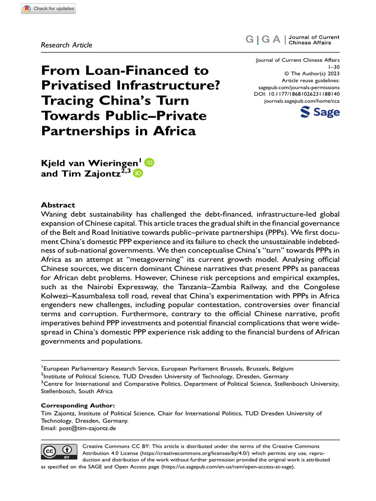 Tracing CHina Turn Towards Public-Private Partnerships in AFrica - GIGA ...