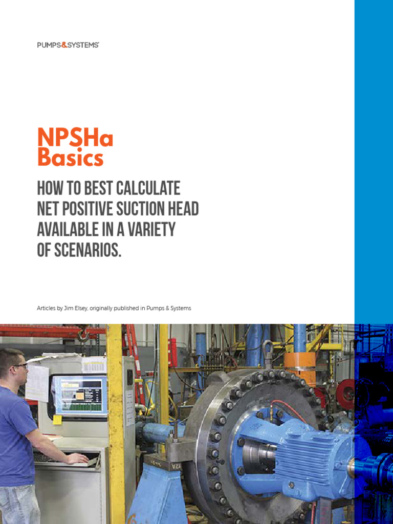 NPSHa Basics | PDF | Pressure | Pump