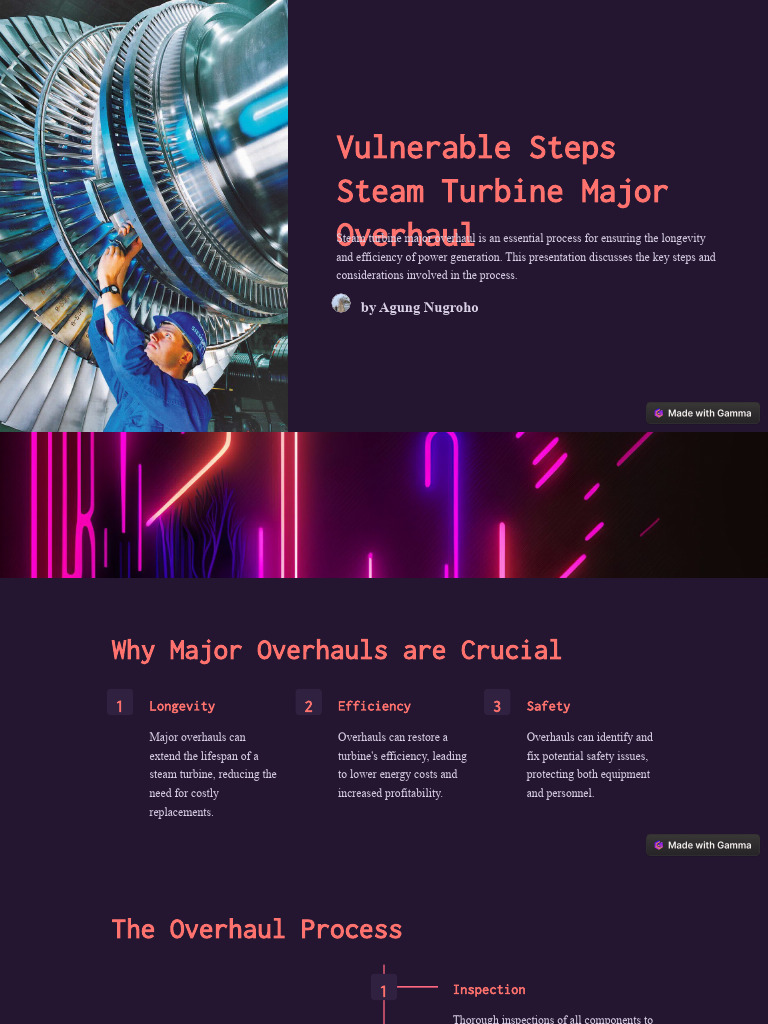 Vulnerable-Steps-Steam-Turbine-Major-Overhaul | PDF | Safety | Steam