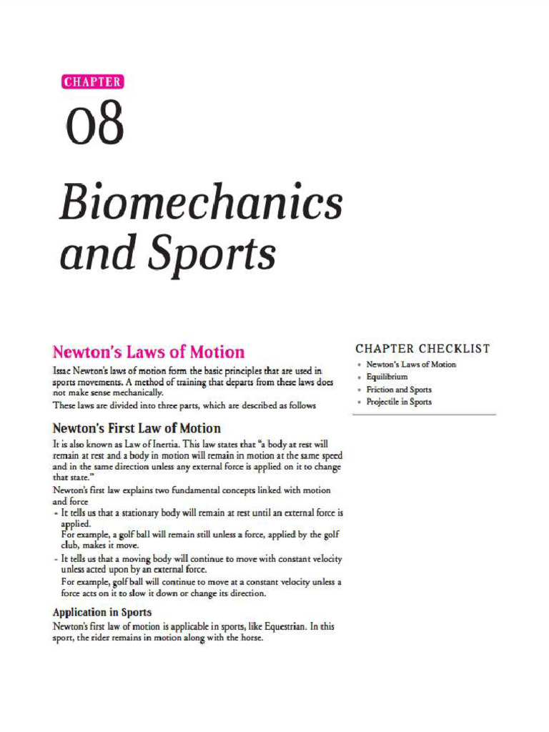 Biomechanics and Sports | PDF