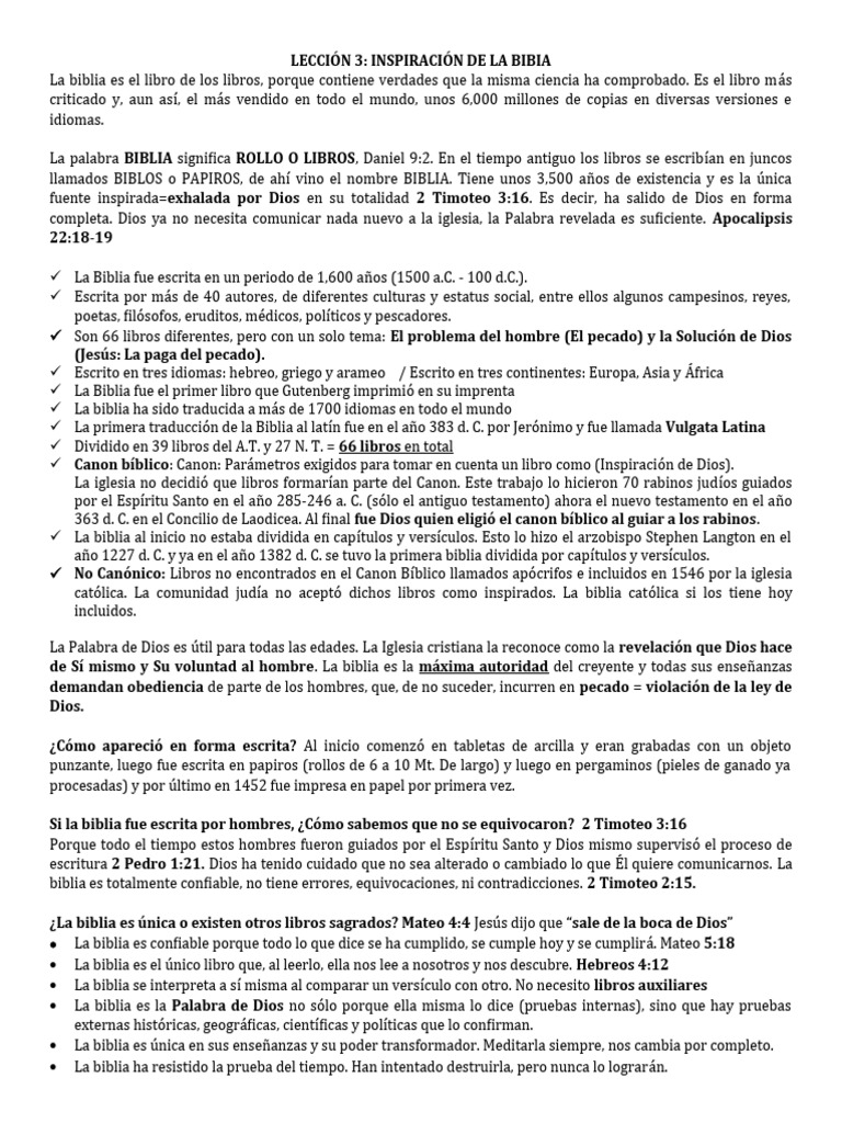 Lección 3 | PDF