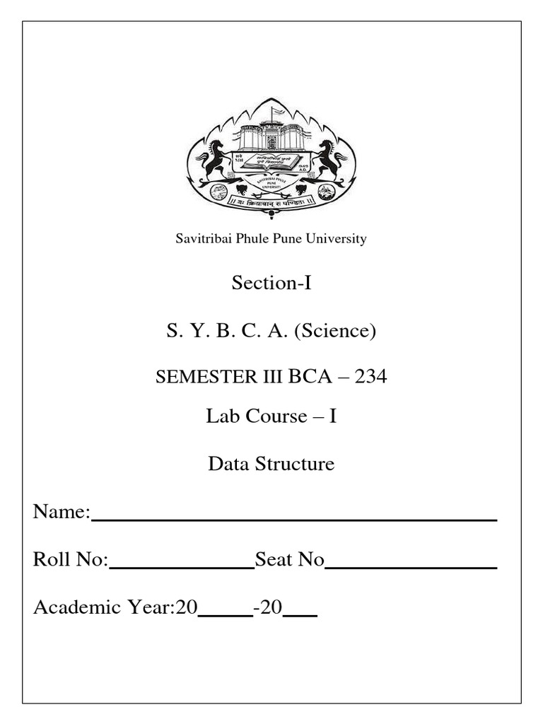 BCA-234 Data Structures Laboratory | PDF | Vertex (Graph Theory ...