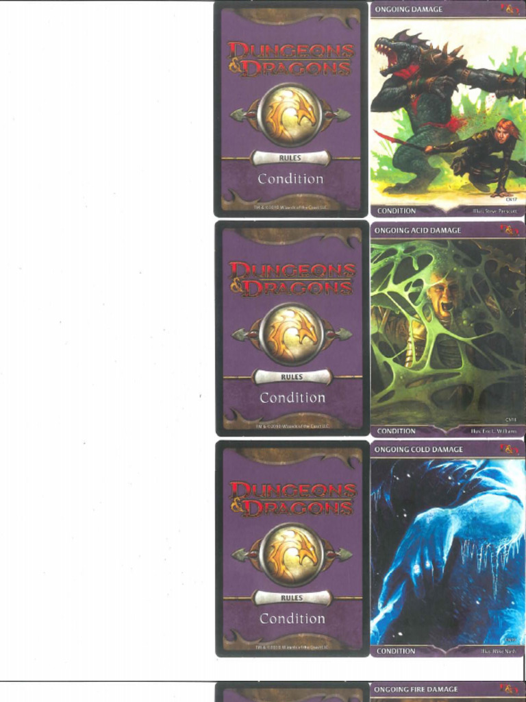 Condition Cards - ++++ | PDF