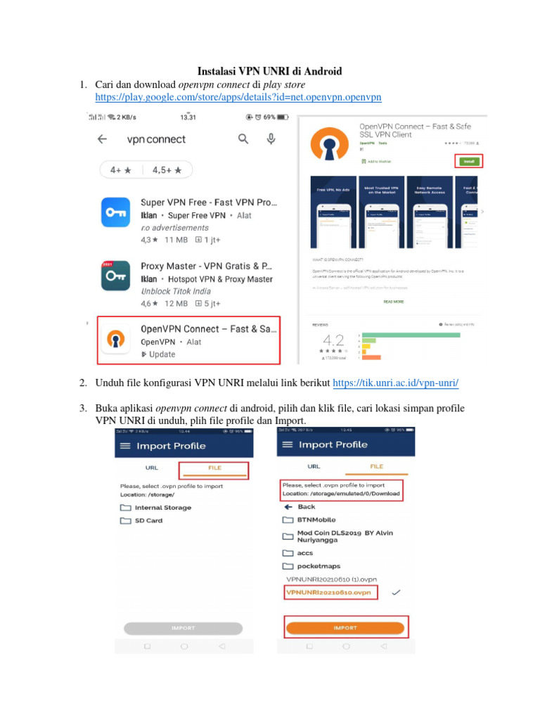 Instalasi VPN UNRI di Android | PDF | Komputer
