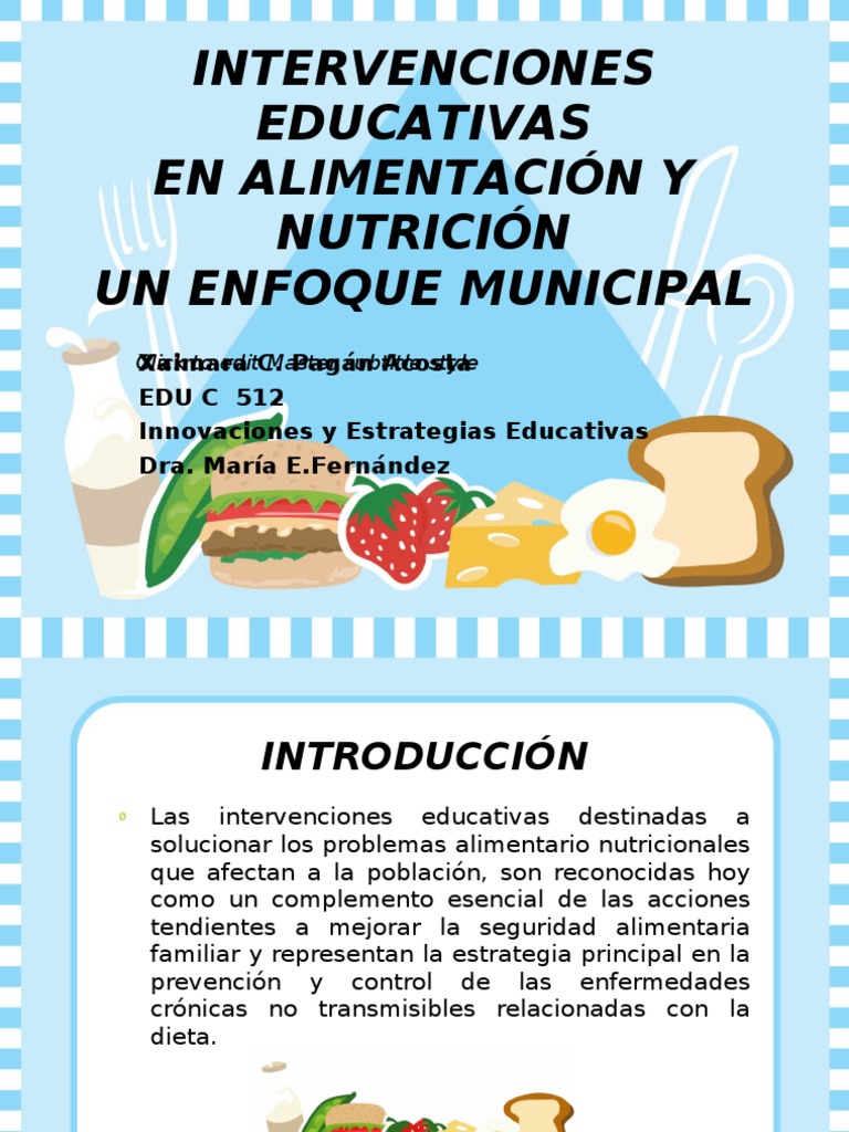 Proyecto Innovador Clase Educ 512 | PDF | Nutrición | Dieta y nutrición