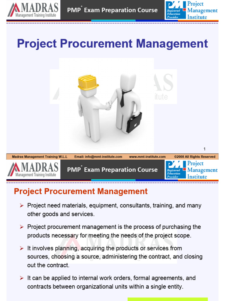 10 Project Procurement Management | PDF | Procurement | Project ...