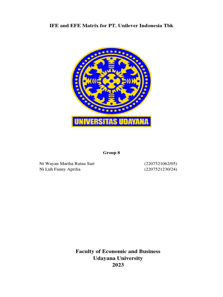 EFE - IFE GEP - Martha Ratna - Fanny Aprilia | PDF