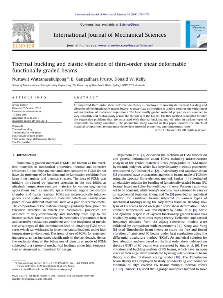 Functionally Graded Beams Pdf