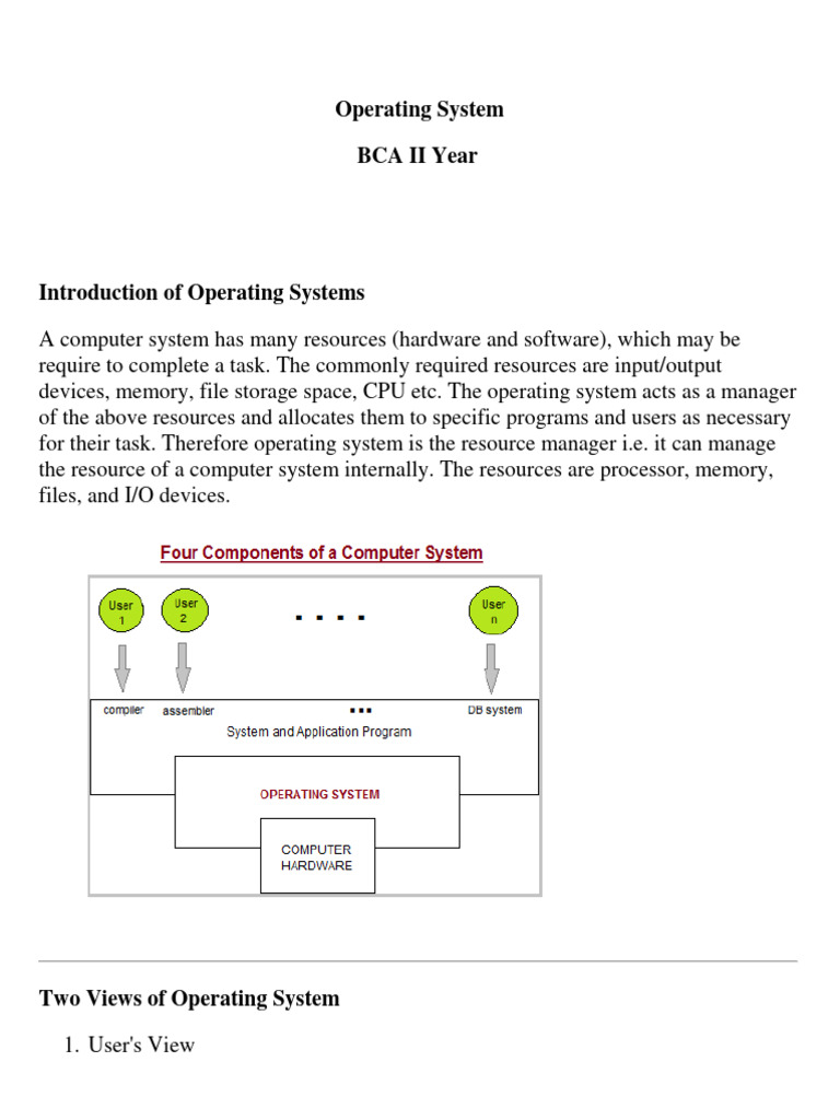Operating System Pdf