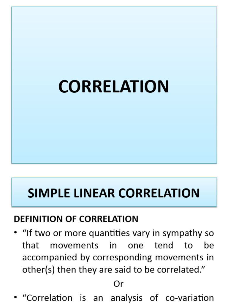 Correlation | PDF