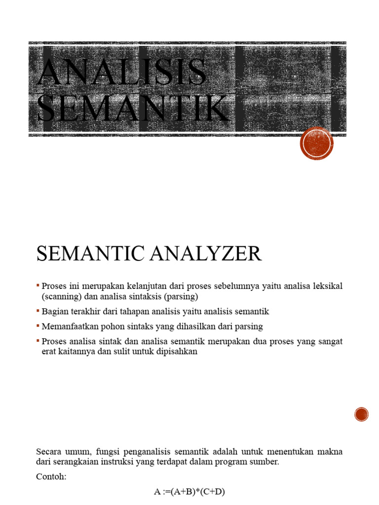 Analisis Semantik 1 | PDF