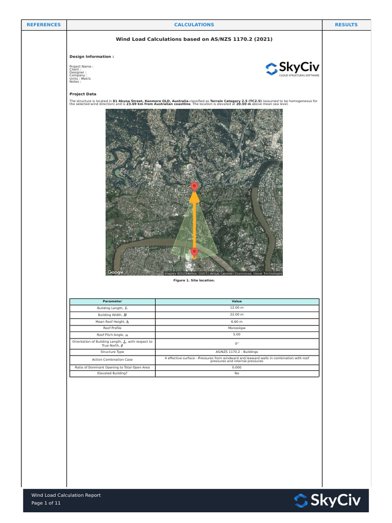 Wind Load Calculation Design Report | PDF | Windward And Leeward | Wound