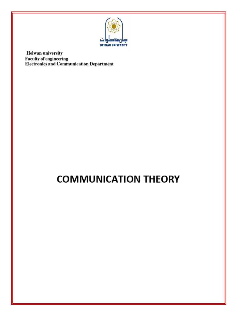 Communication Theory Lab | PDF Communication Theory Lab | PDF
