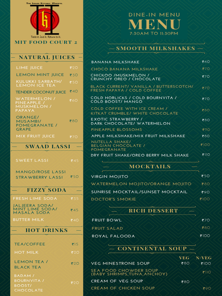 Food Court 2 - Menu | PDF