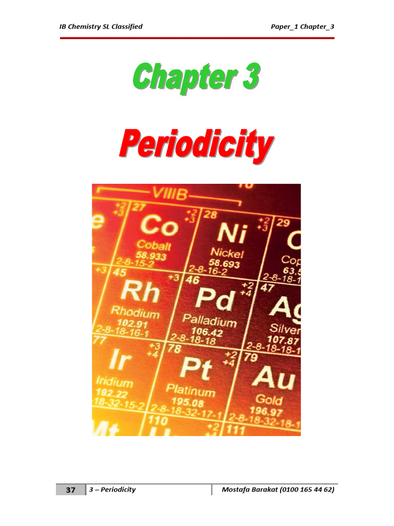 3 Periodicity P1 | PDF
