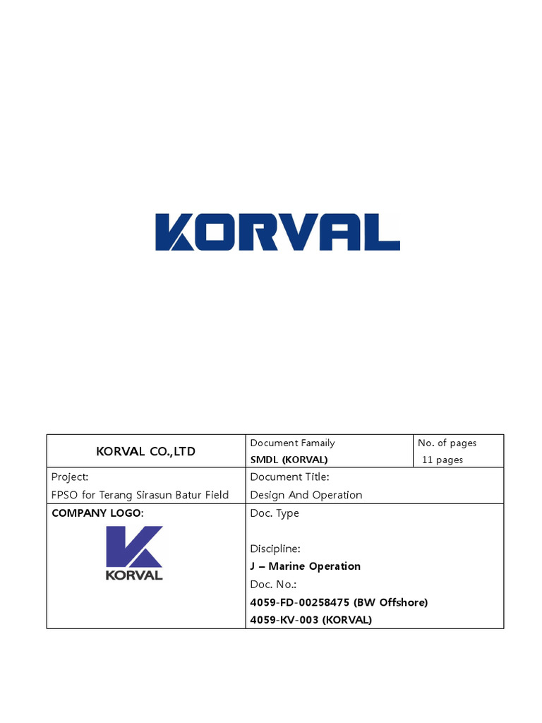 Approval drawing Control Valve for Fire Line - KORVAL DATA SHEET (1 ...
