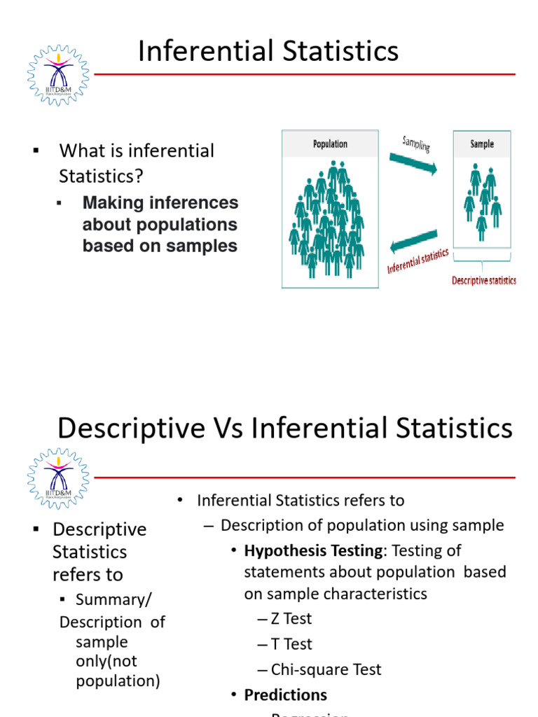 Inferential Statistics FInal | Download Free PDF | Statistics | Statistical Inference