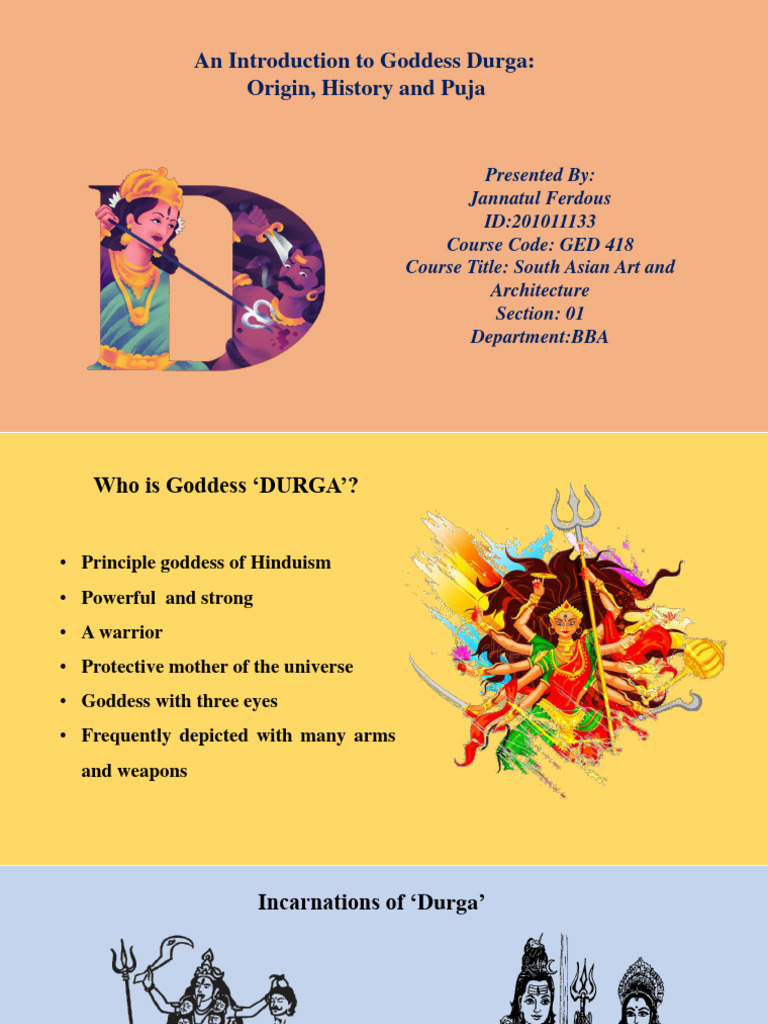An Introduction To Goddess Durga - Origin, History and Puja | PDF