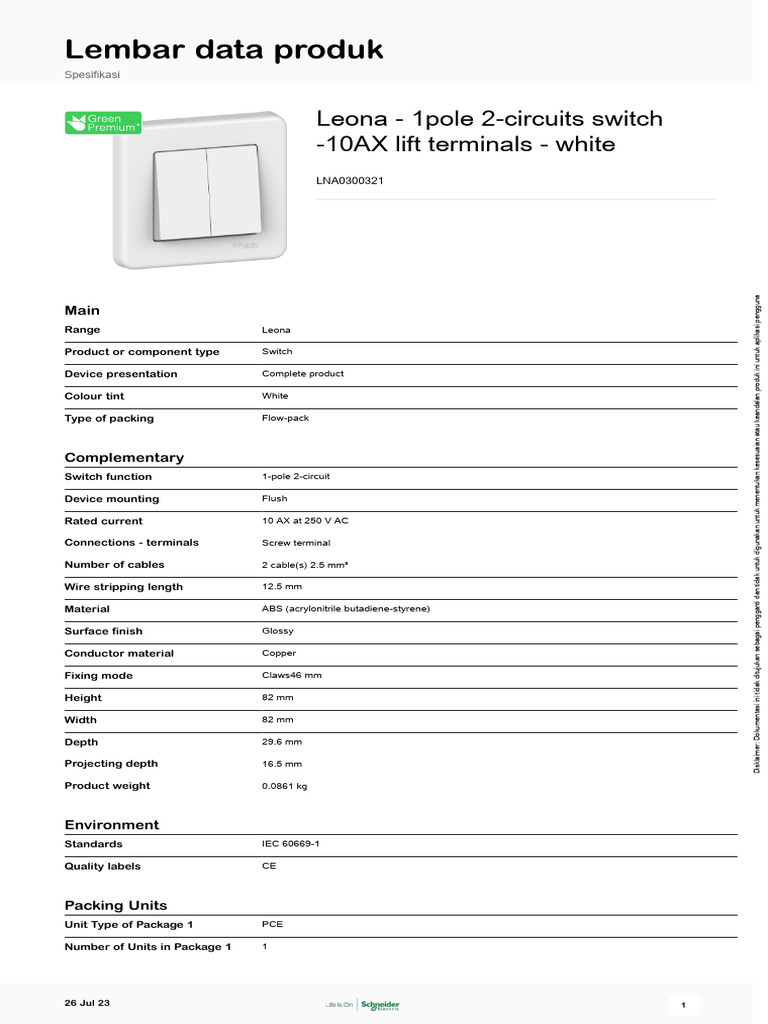 Leona Lna0300321 | PDF | Electrical Components | Electronics