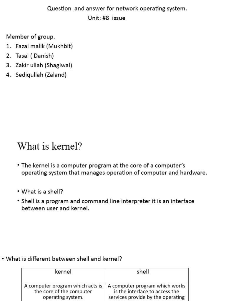 What Is Shell And Scripting Pdf Operating System Unix Software