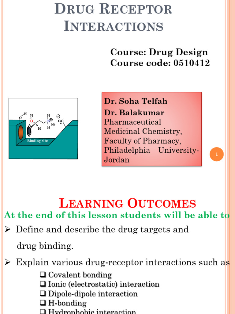 Drug-Receptor Interaction Fundamentals | PDF | Receptor Antagonist ...
